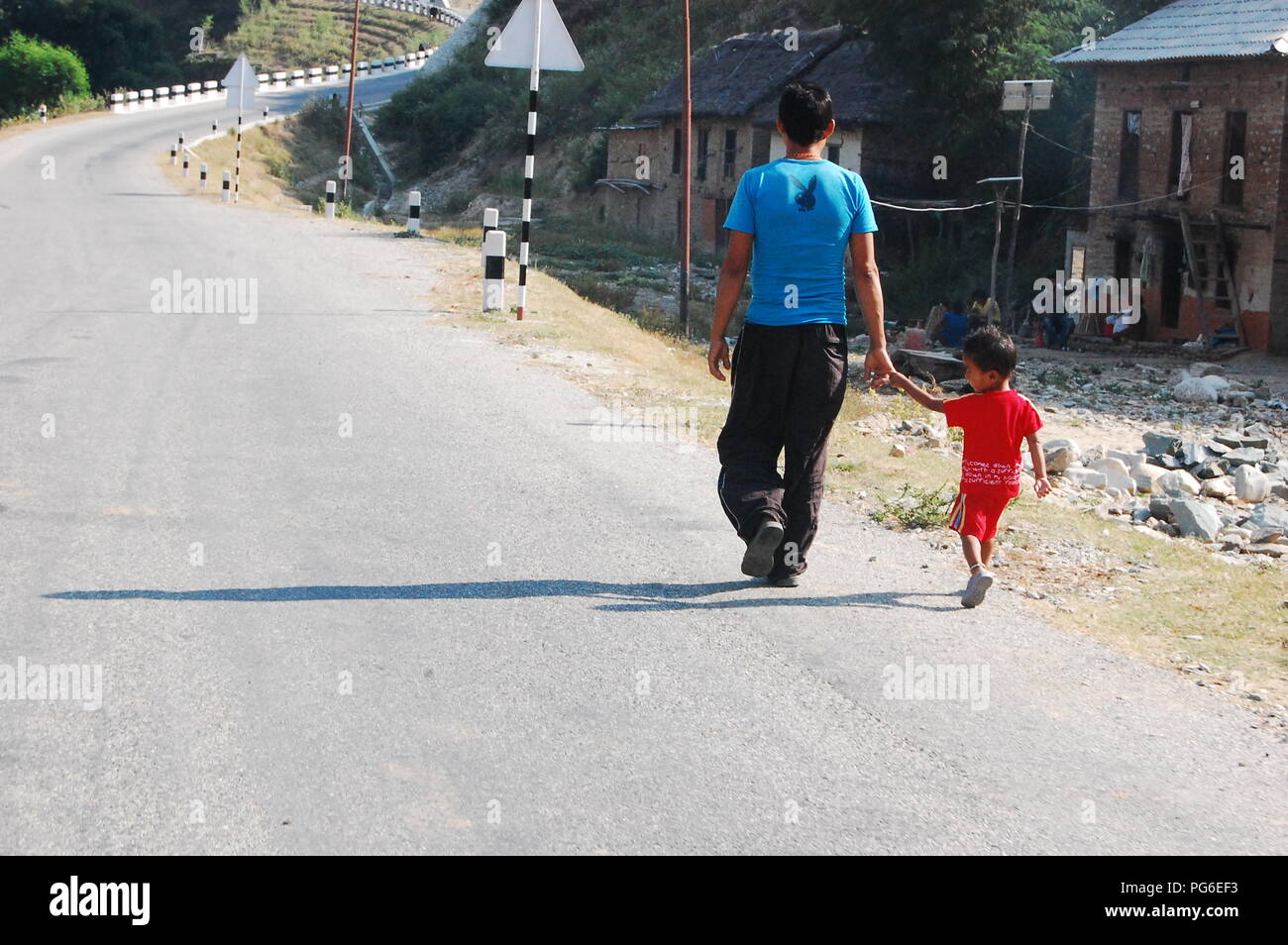 Nepal father hi-res stock photography and images - Alamy