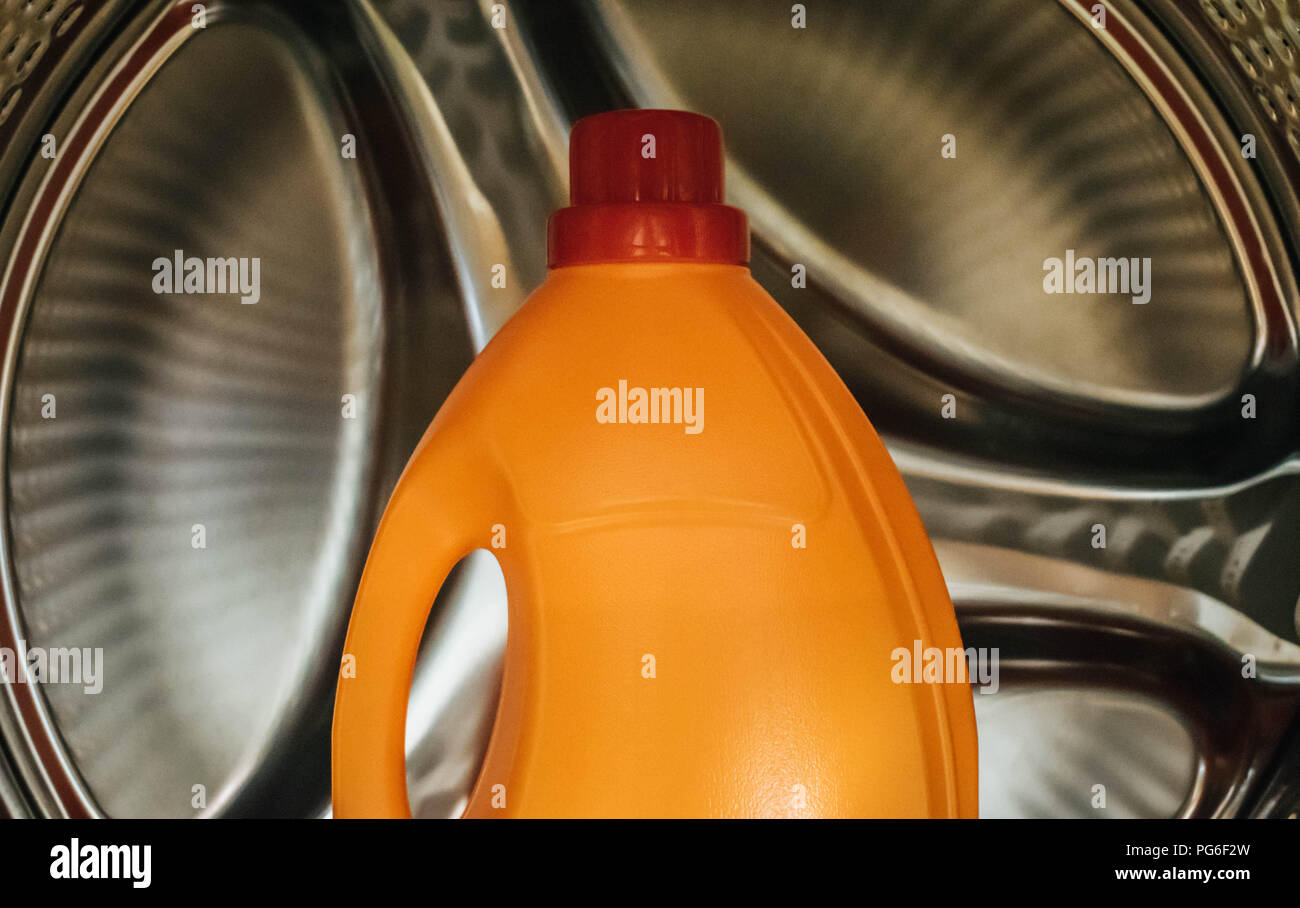 some detergents of my washing machine Stock Photo - Alamy