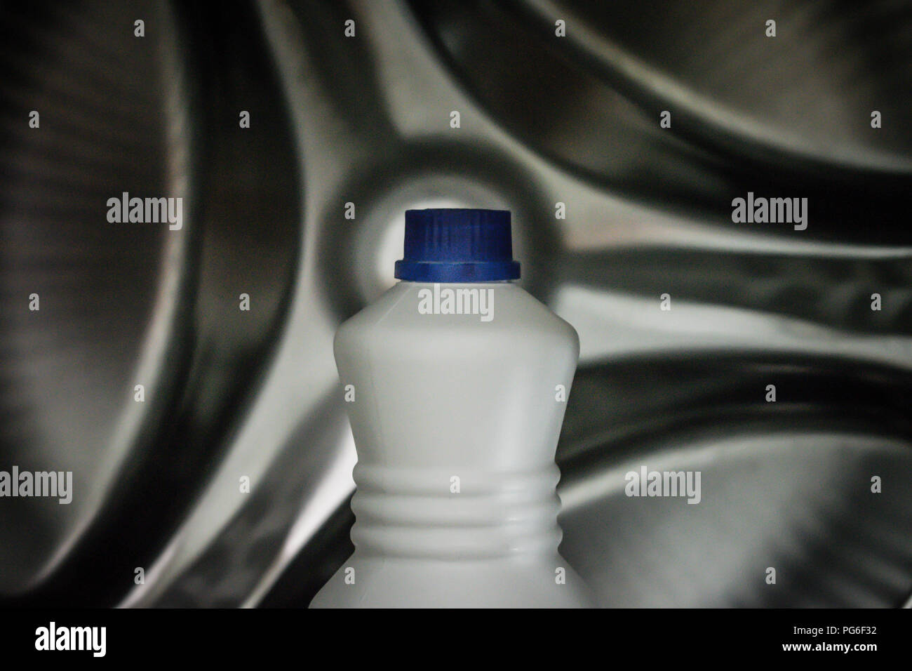 some detergents of my washing machine Stock Photo - Alamy