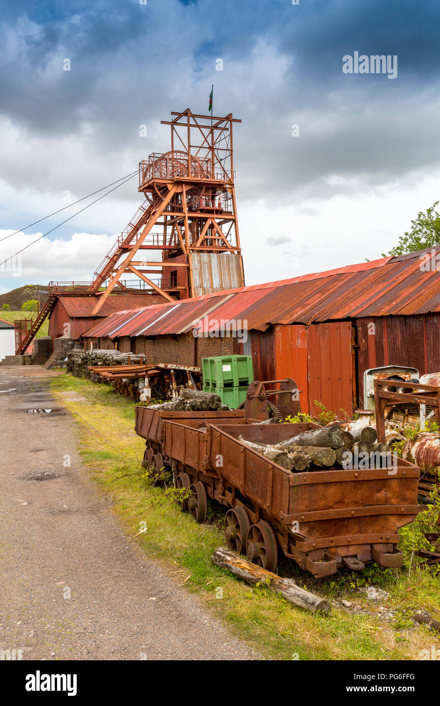 The many shades of rust below the winding tower at Big Pit a former ...