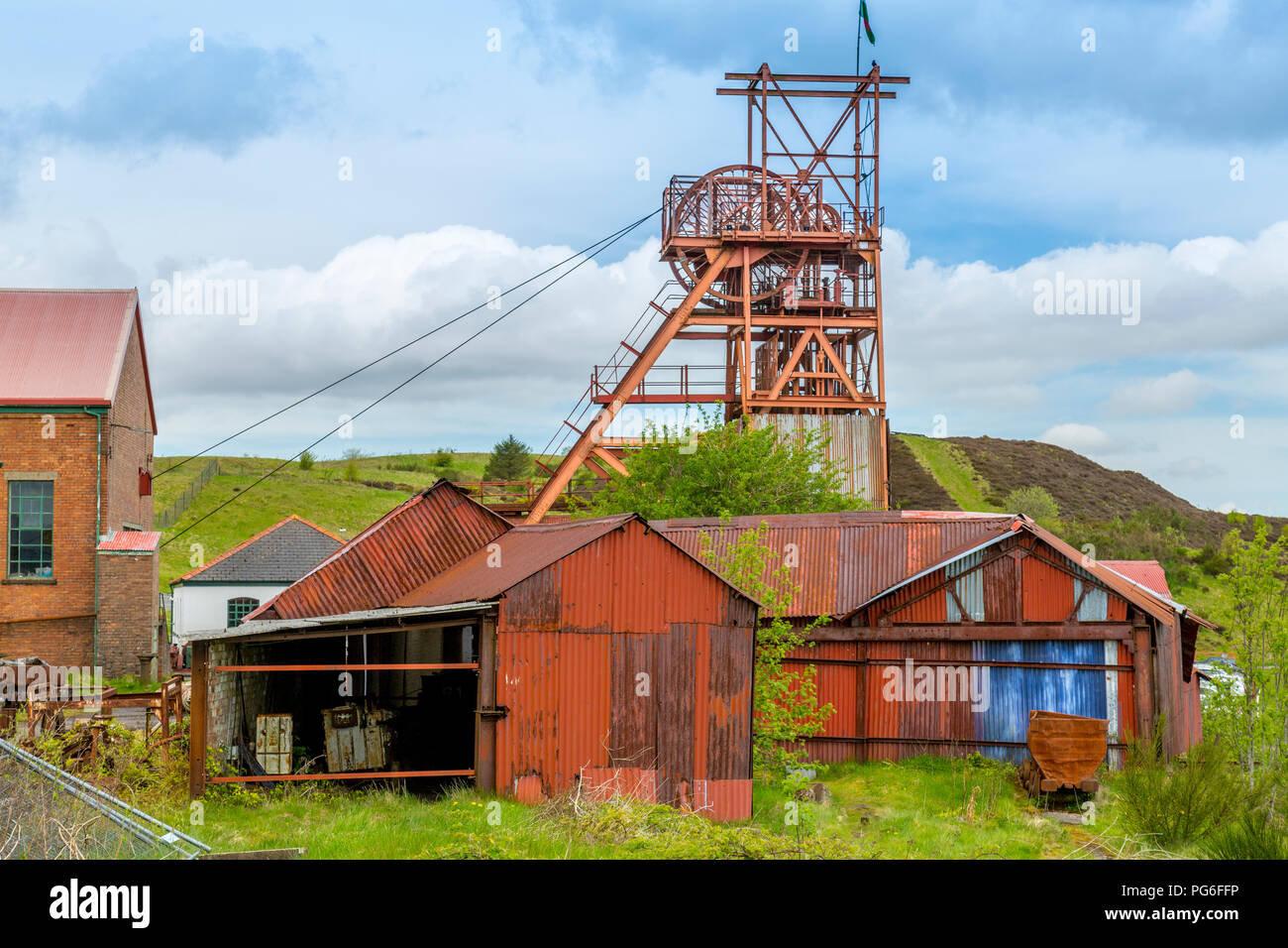 The many shades of rust below the winding tower at Big Pit a former ...