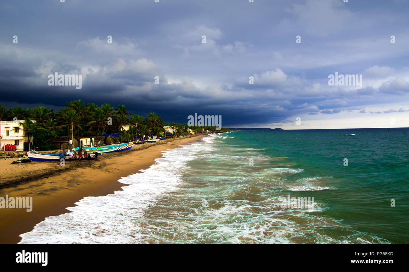 Beautiful beach in goa Stock Photo - Alamy