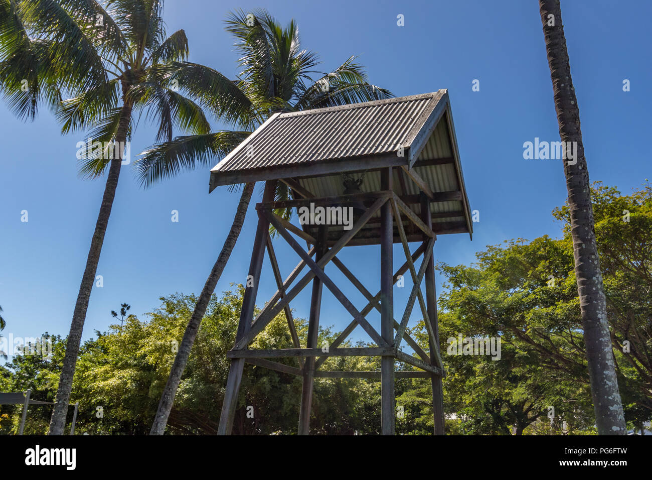Old heritage timber church in tropical setting Stock Photo - Alamy