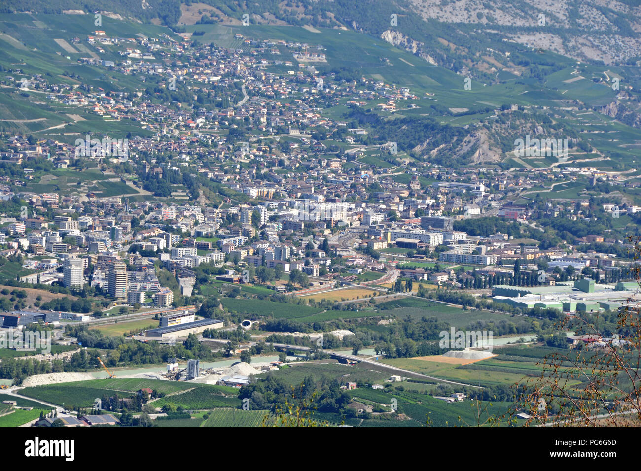 Canton of wallis in southern switzerland hi-res stock photography and ...