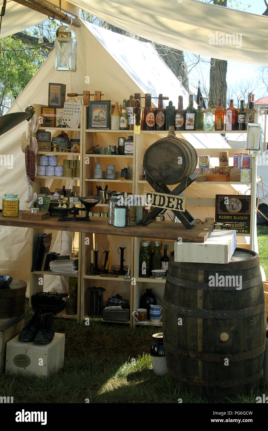 The Confederate Army camping during the American Civil War. Products ...