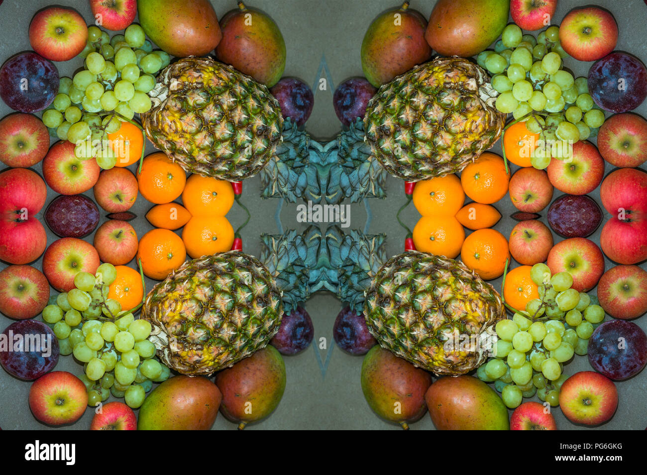 Artistic fruit symmetry hi-res stock photography and images - Alamy