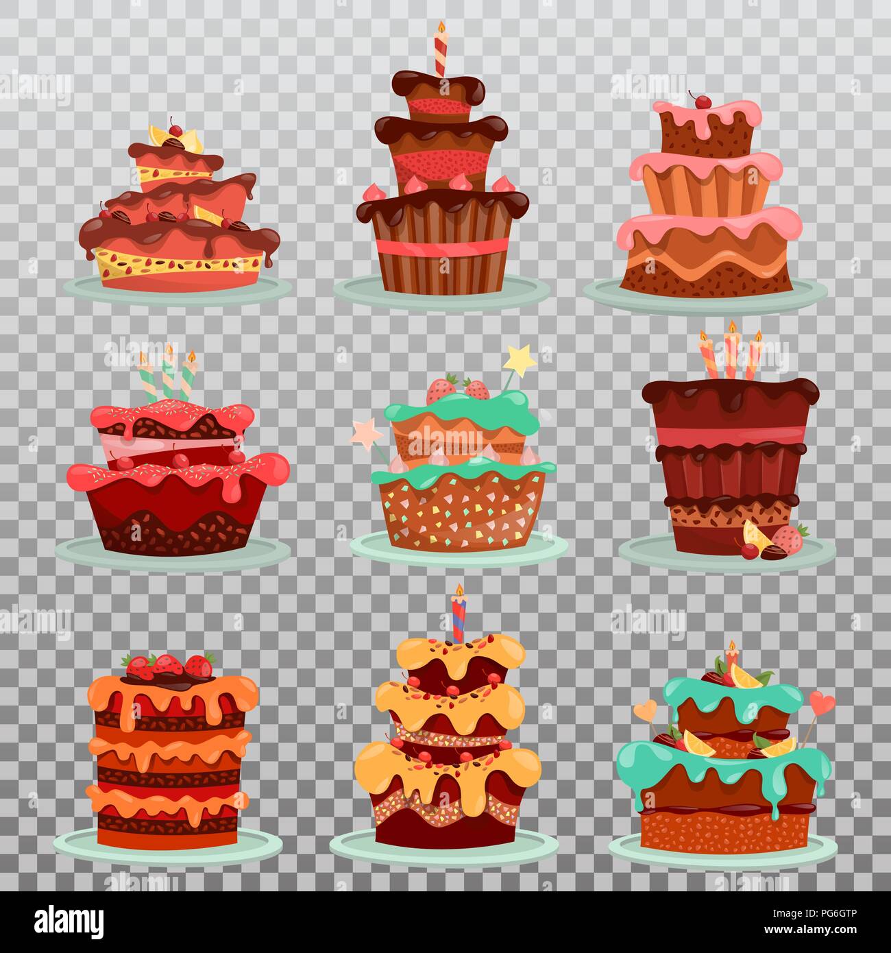 Sweet food baked icing Stock Vector Images - Alamy