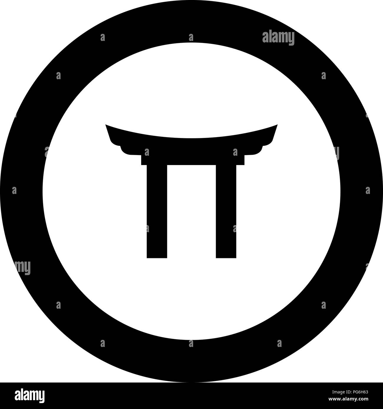 Chinese round gate Black and White Stock Photos & Images - Alamy