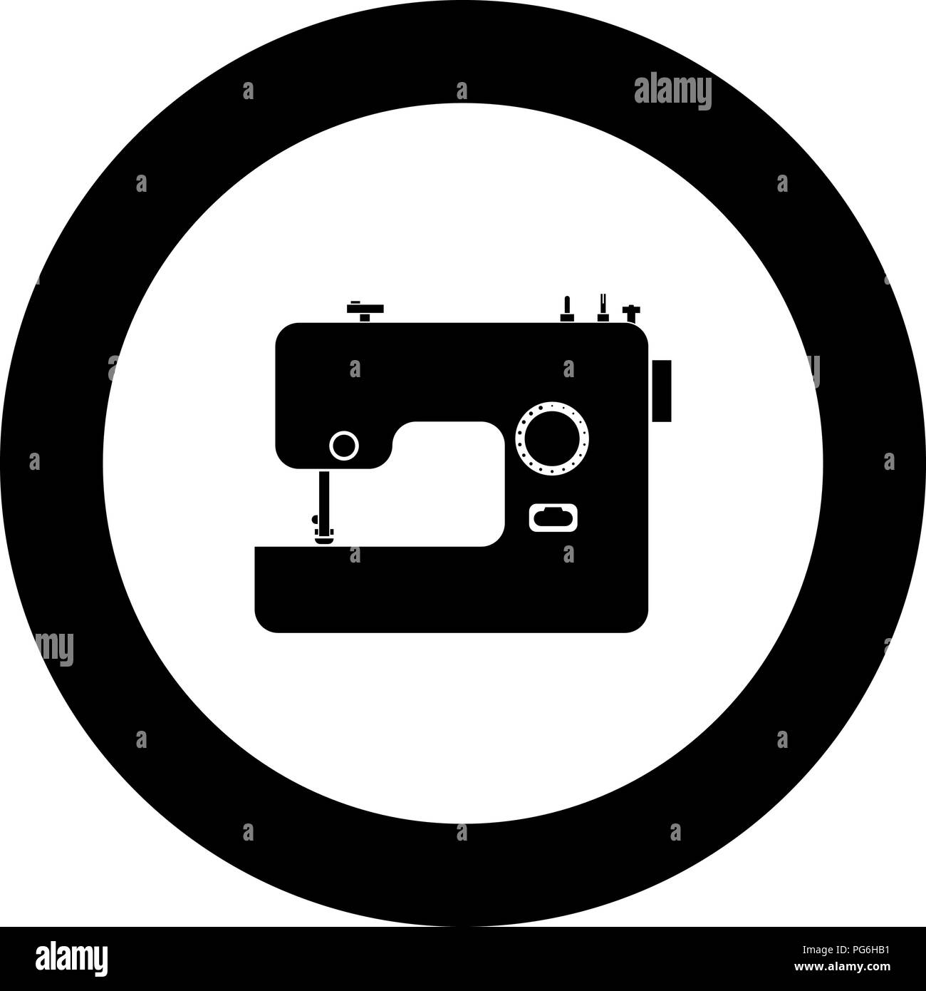 Industrial sewing machines Stock Vector Images - Alamy