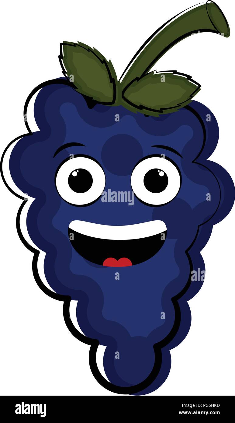 Happy grapes cartoon character emote Stock Vector Image & Art - Alamy