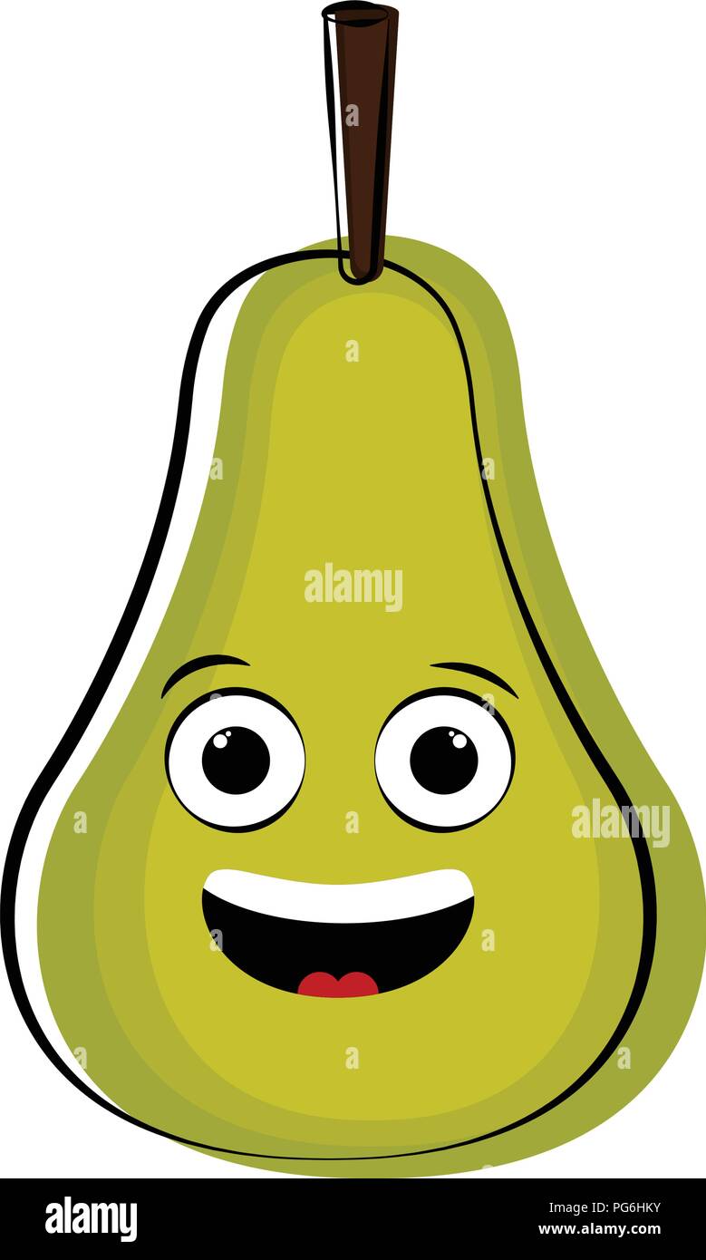Happy pear cartoon character emote Stock Vector Image & Art - Alamy