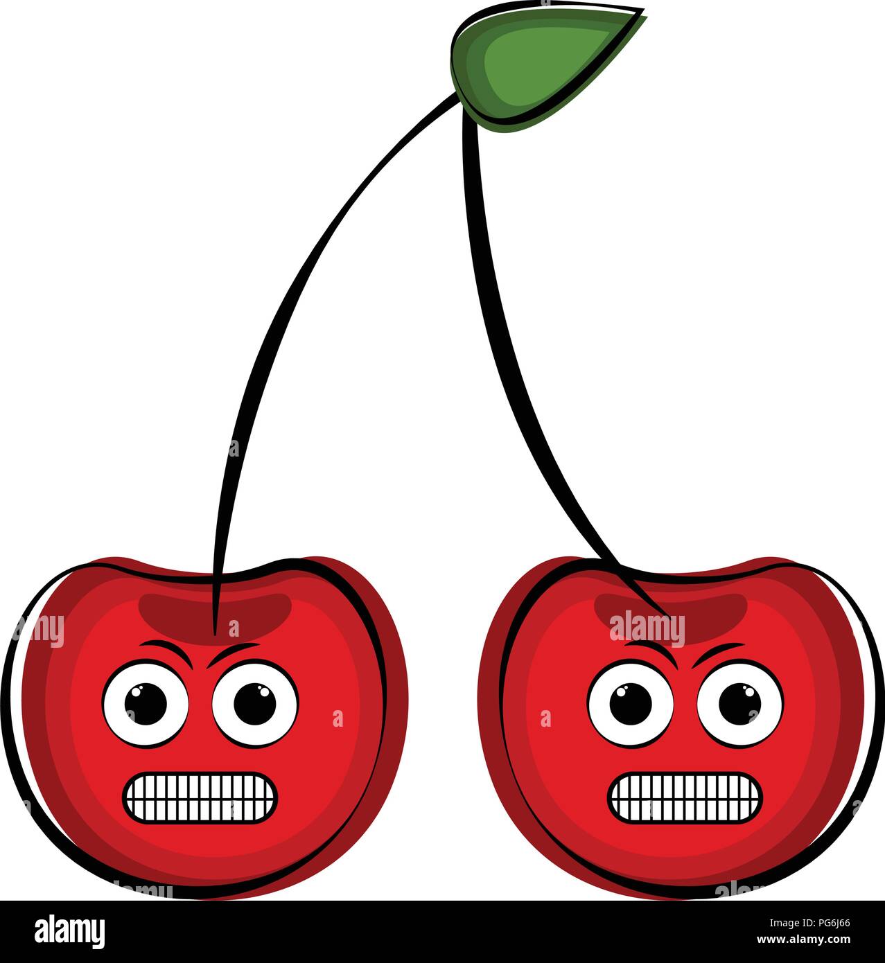 Angry charry cartoon character emote Stock Vector Image & Art - Alamy