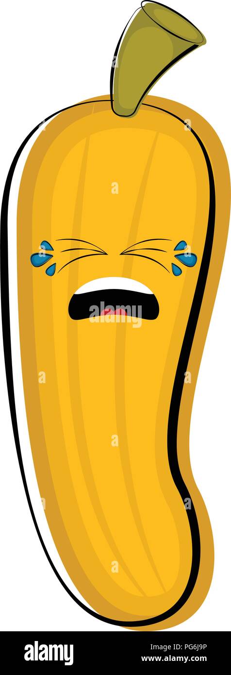 Crying banana cartoon character emote Stock Vector Image & Art - Alamy