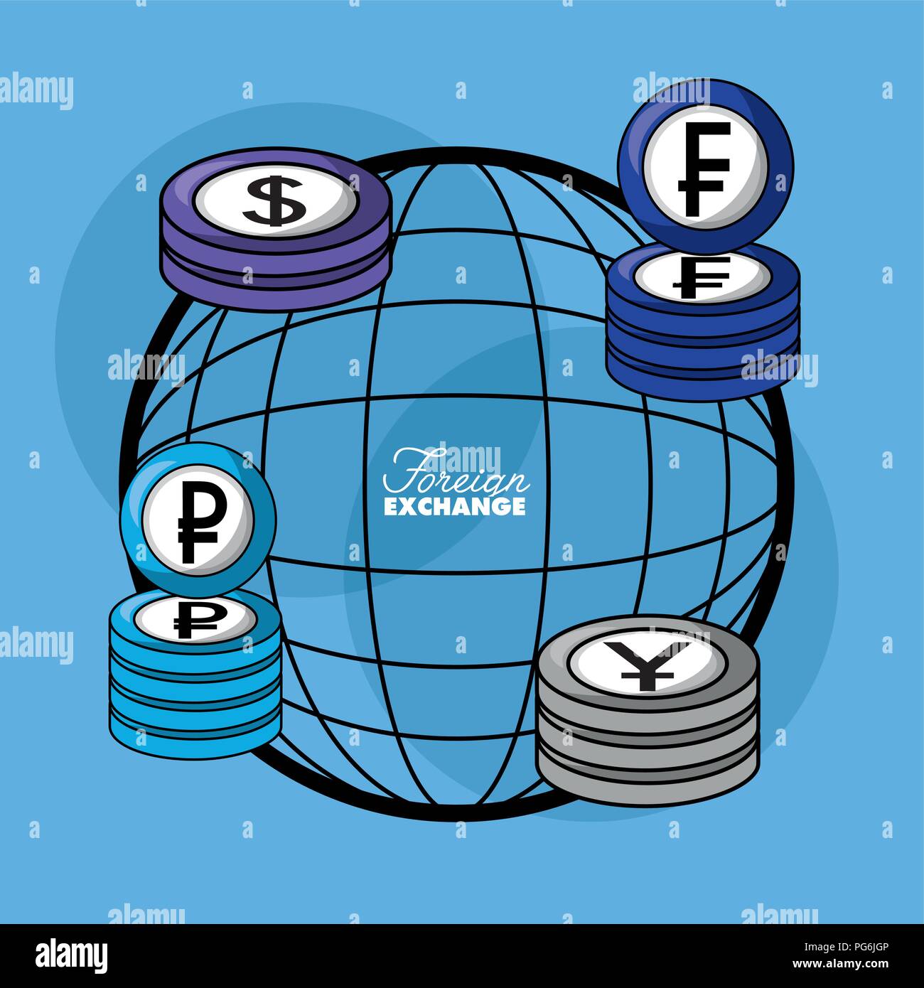 Foreign currency exchange counter Stock Vector Images - Alamy