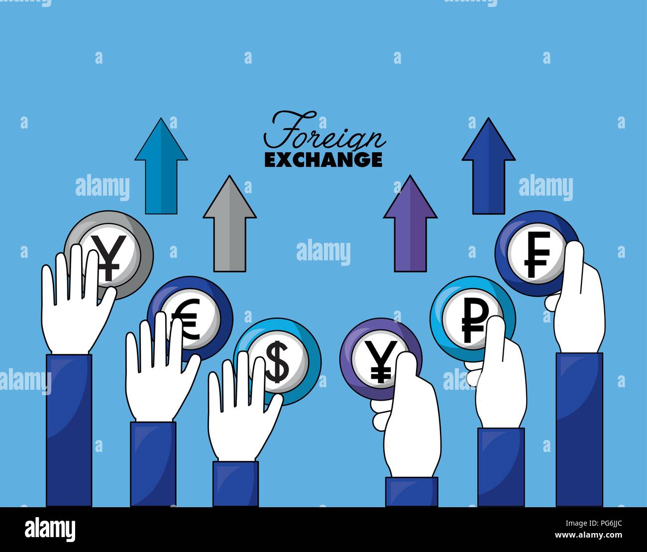 Foreign currency exchange counter Stock Vector Images - Alamy