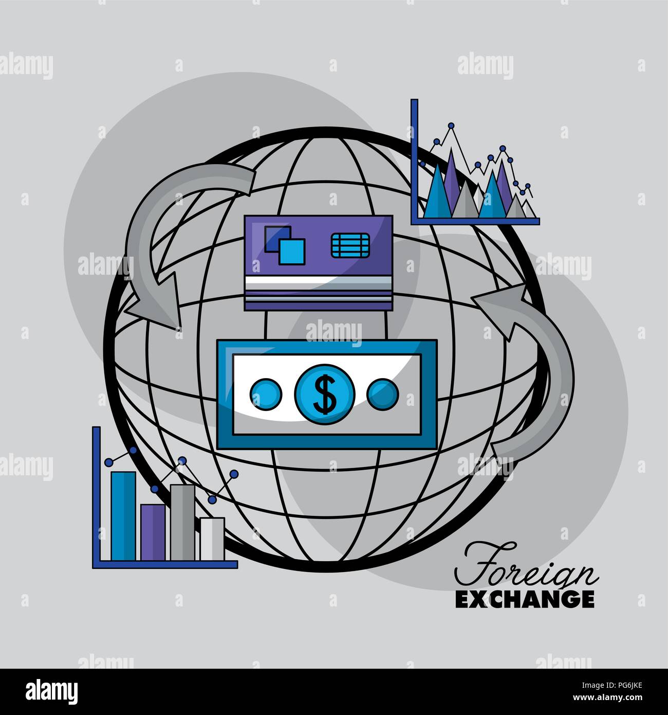 foreign exchange card Stock Vector Image & Art - Alamy