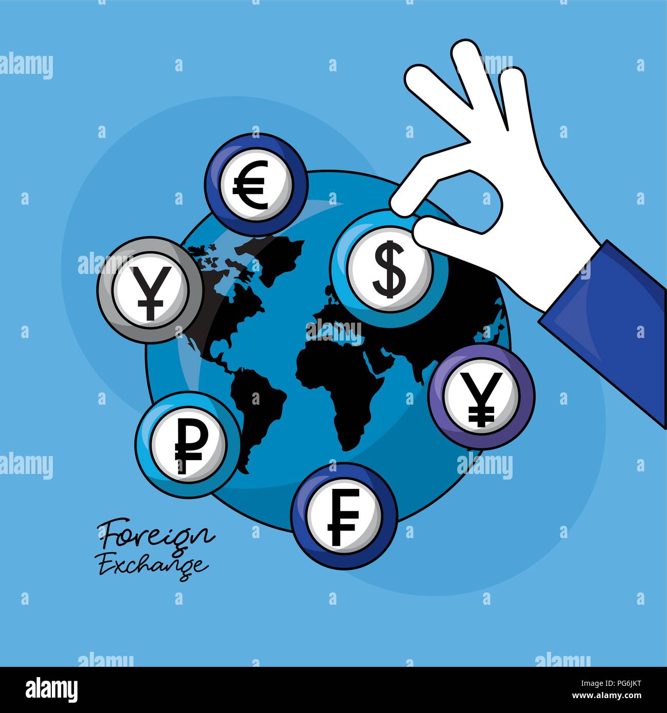 foreign exchange card Stock Vector Image & Art - Alamy