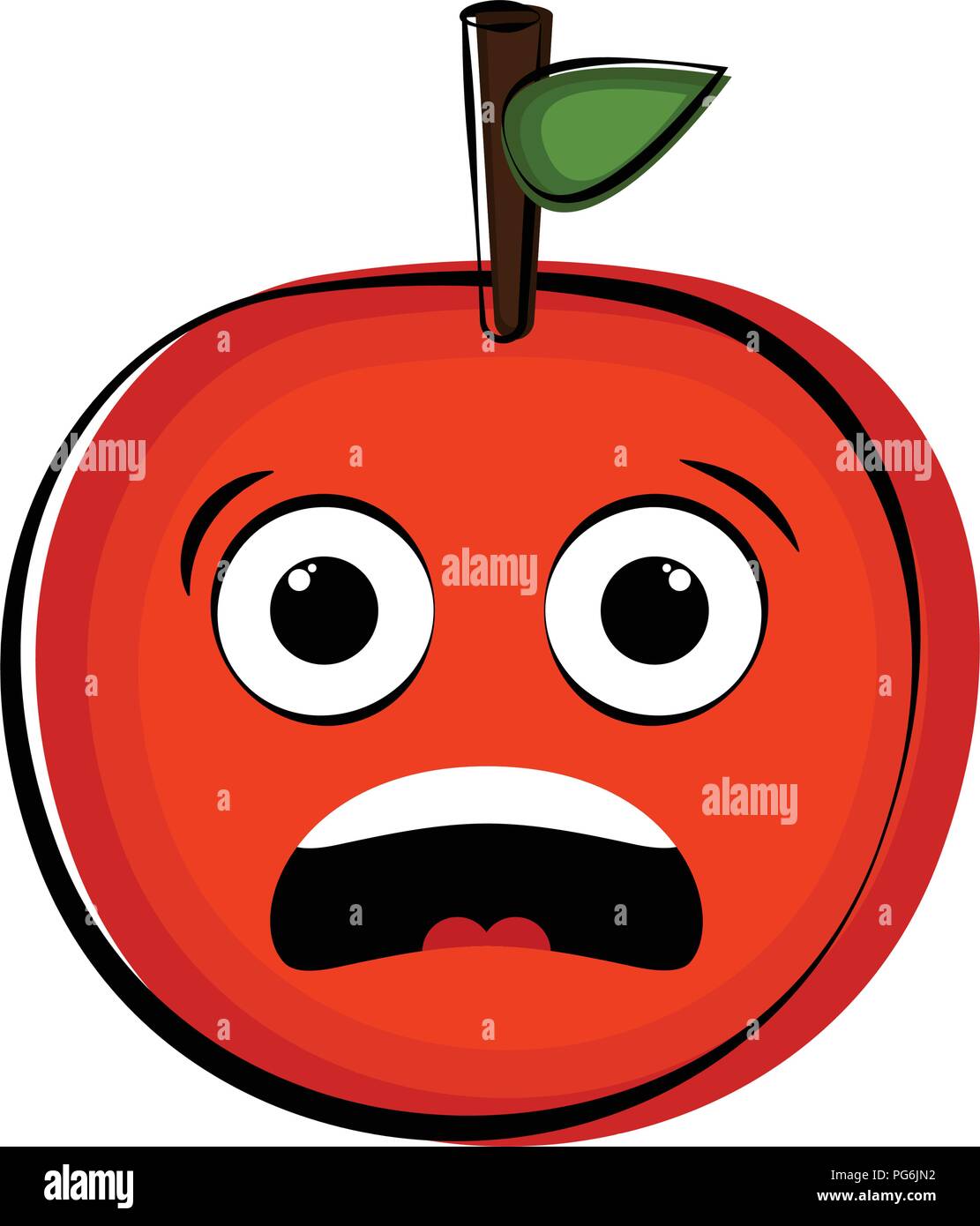 Surprised orange cartoon character emote Stock Vector Image & Art - Alamy