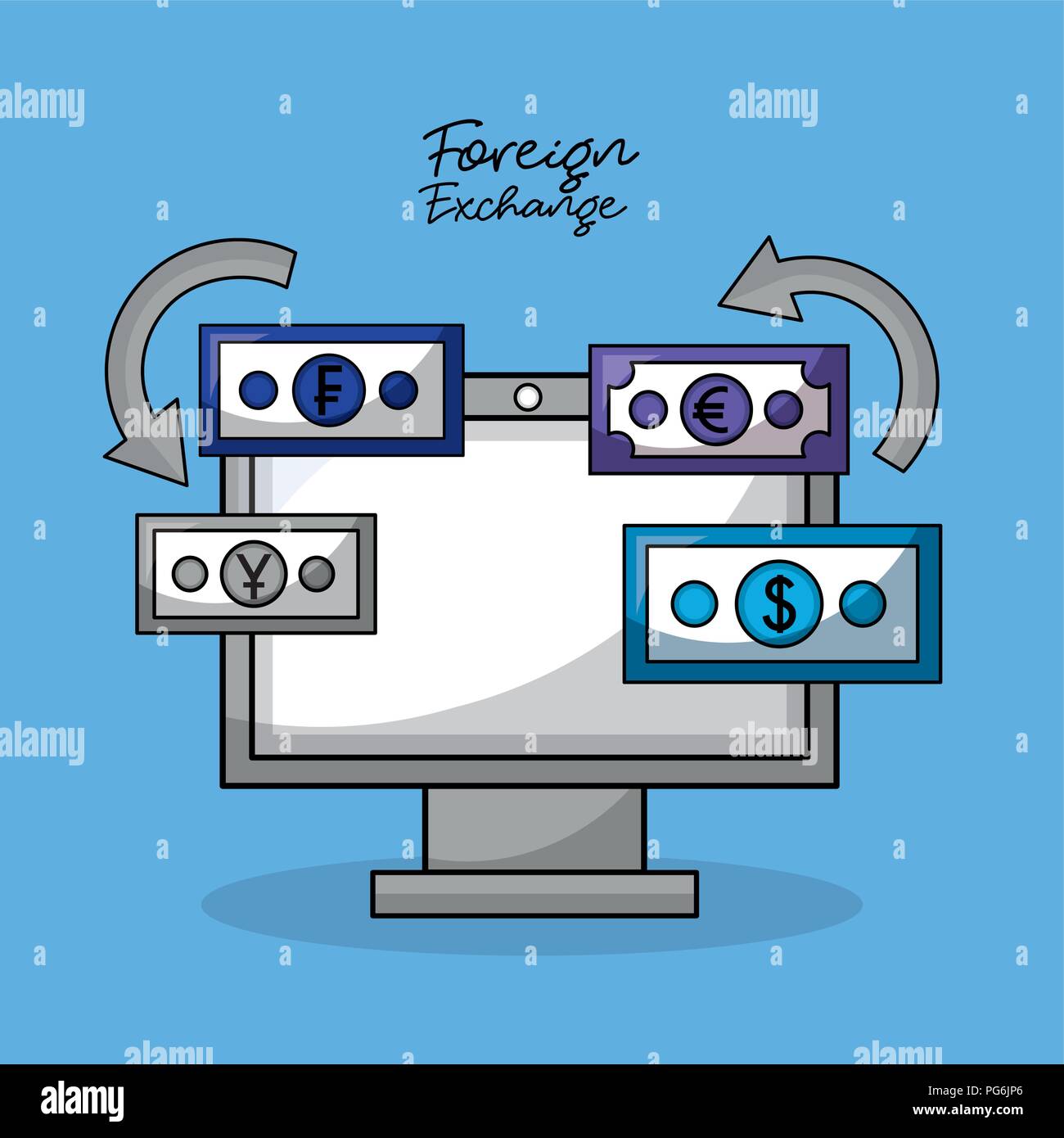 foreign exchange card Stock Vector Image & Art - Alamy