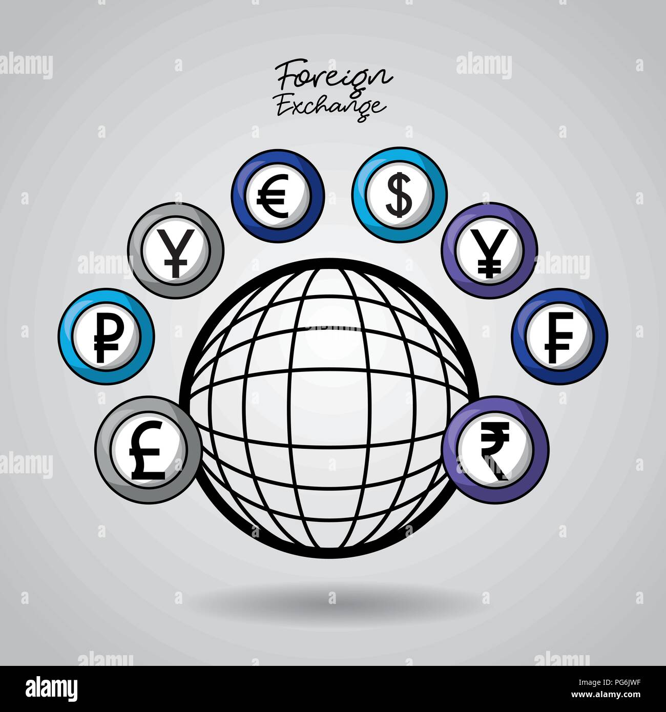 Foreign currency exchange counter Stock Vector Images - Alamy