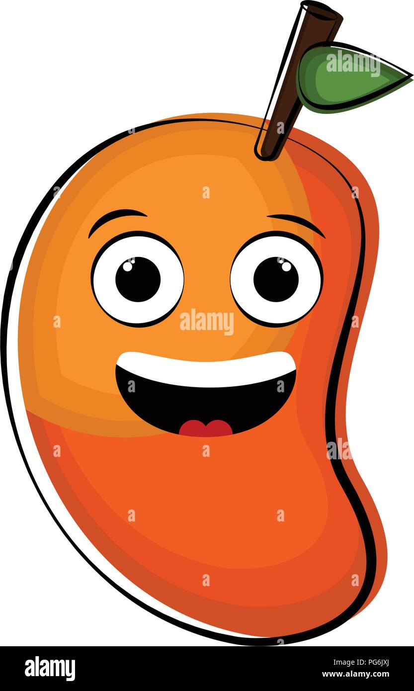 Happy mango cartoon character emote Stock Vector Image & Art - Alamy