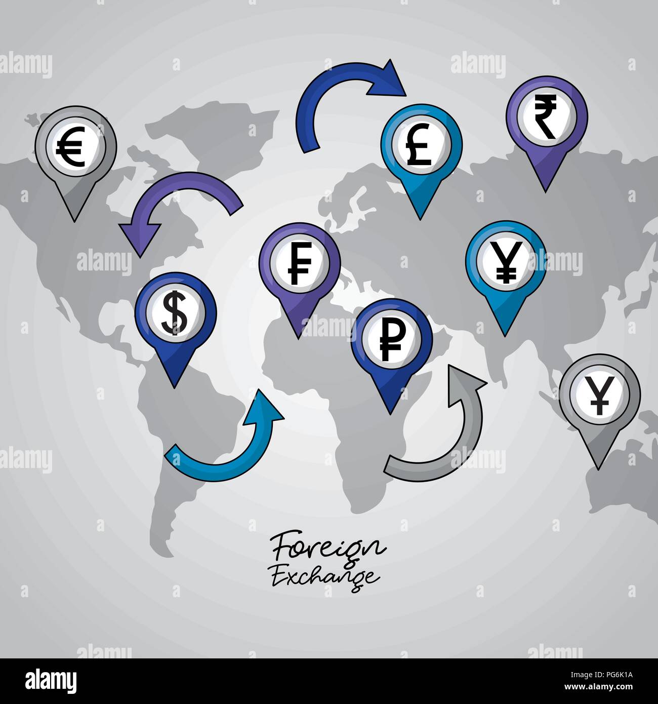 foreign exchange card Stock Vector Image & Art - Alamy
