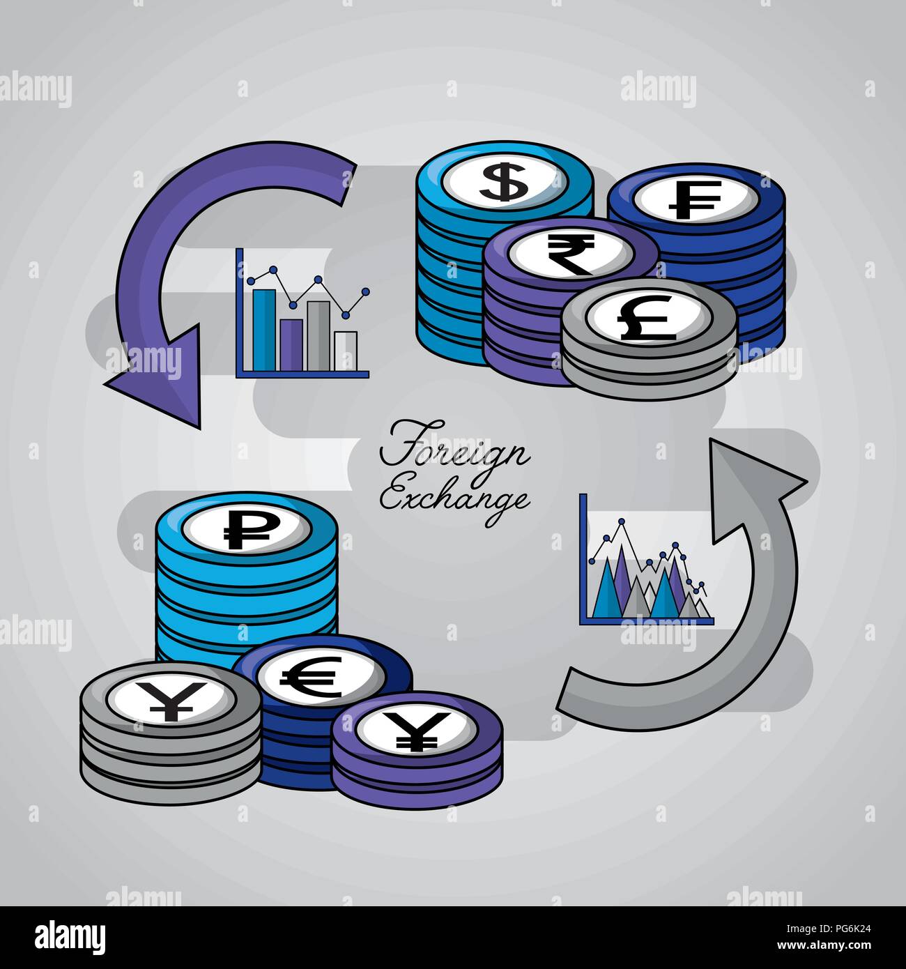 foreign exchange card Stock Vector Image & Art - Alamy