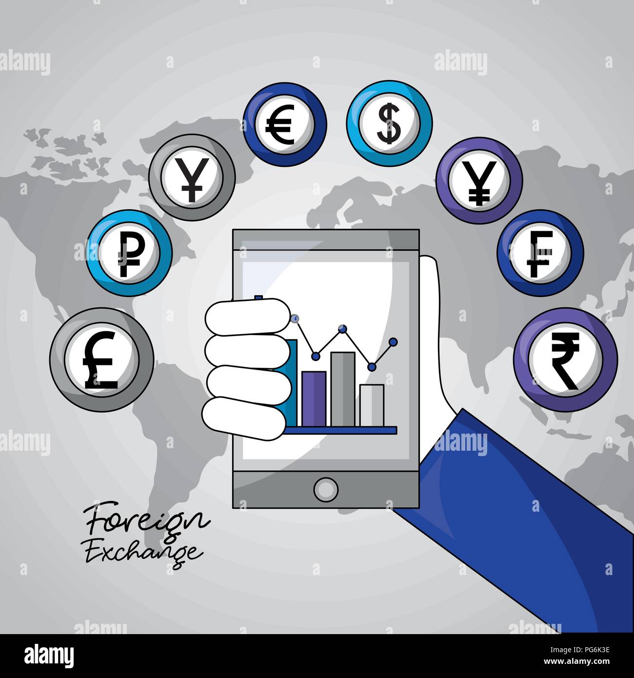 foreign exchange card Stock Vector Image & Art - Alamy