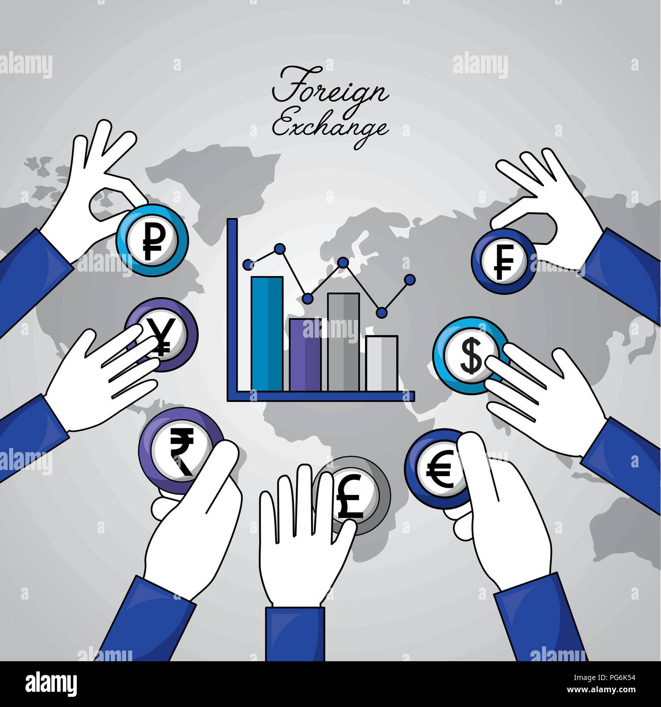 Foreign currency exchange counter Stock Vector Images - Alamy