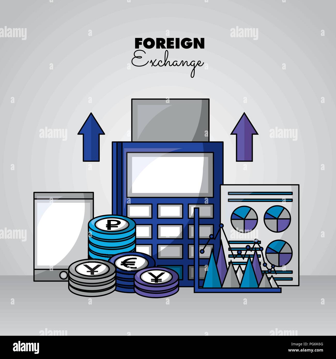 Foreign exchange screen Stock Vector Images - Alamy