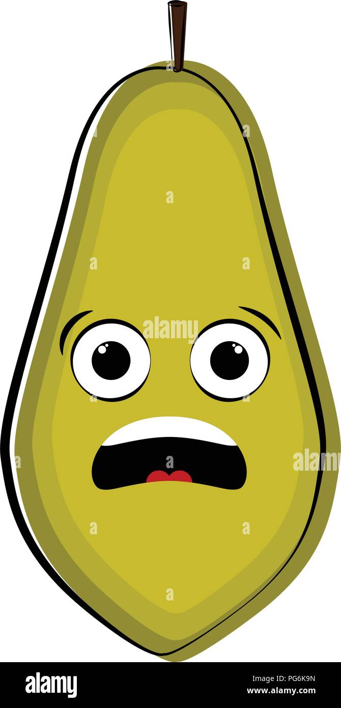 Surprised papaya cartoon character emote Stock Vector Image & Art - Alamy
