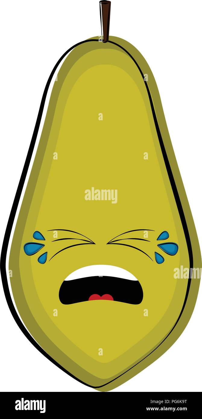 Crying papaya cartoon character emote Stock Vector Image & Art - Alamy