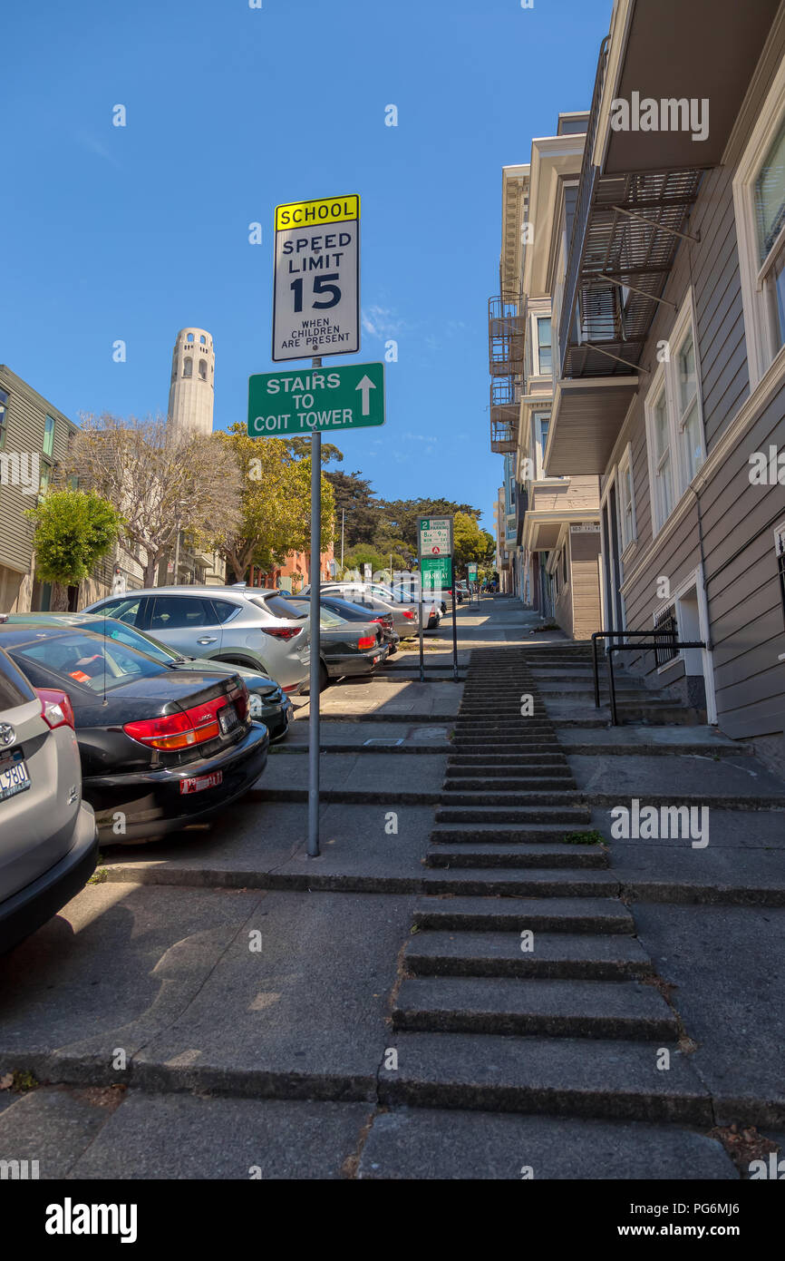Iconic sf stairs hi-res stock photography and images - Alamy