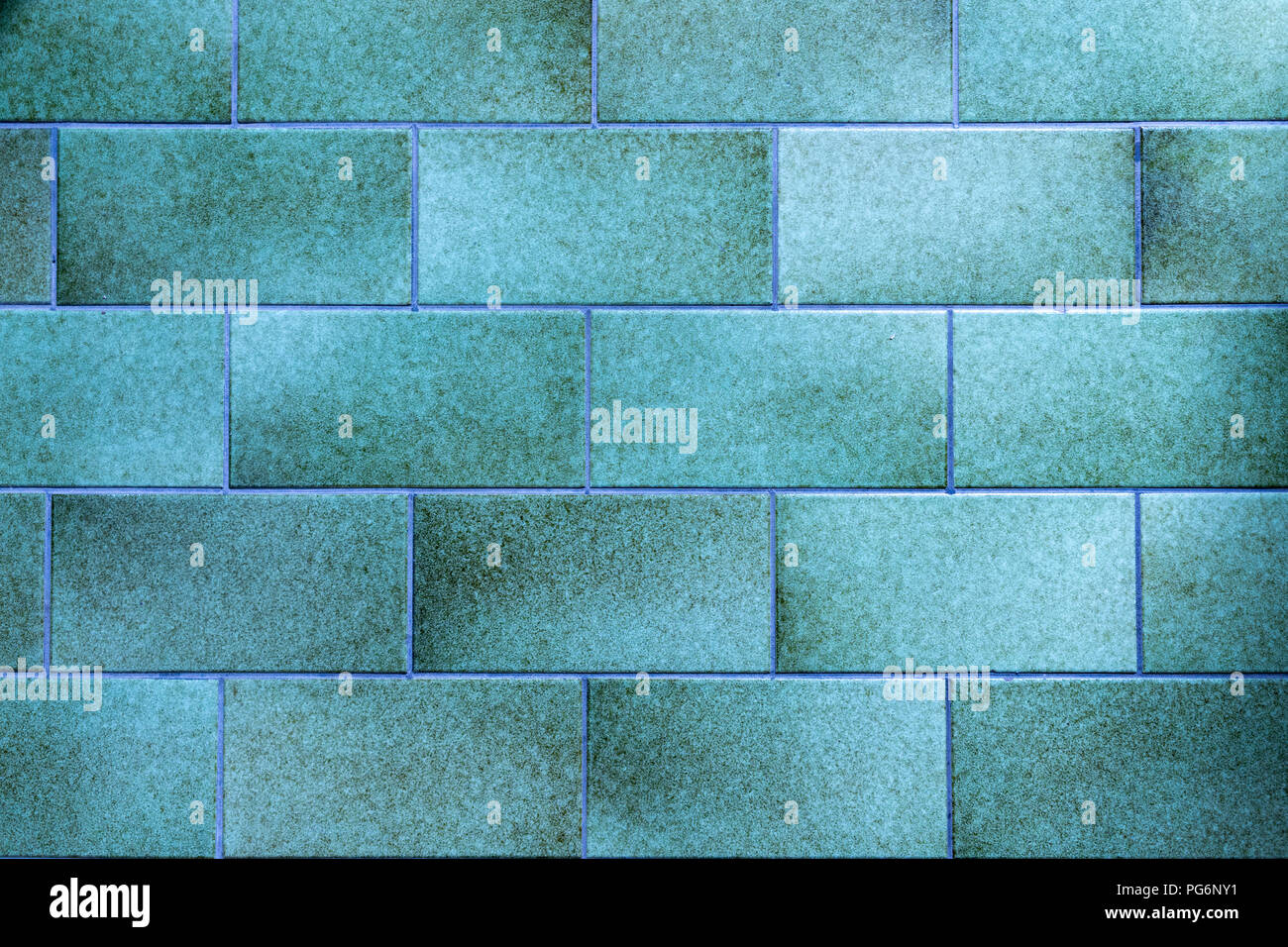 An abstract background of blue-green rectangular tiles Stock Photo - Alamy