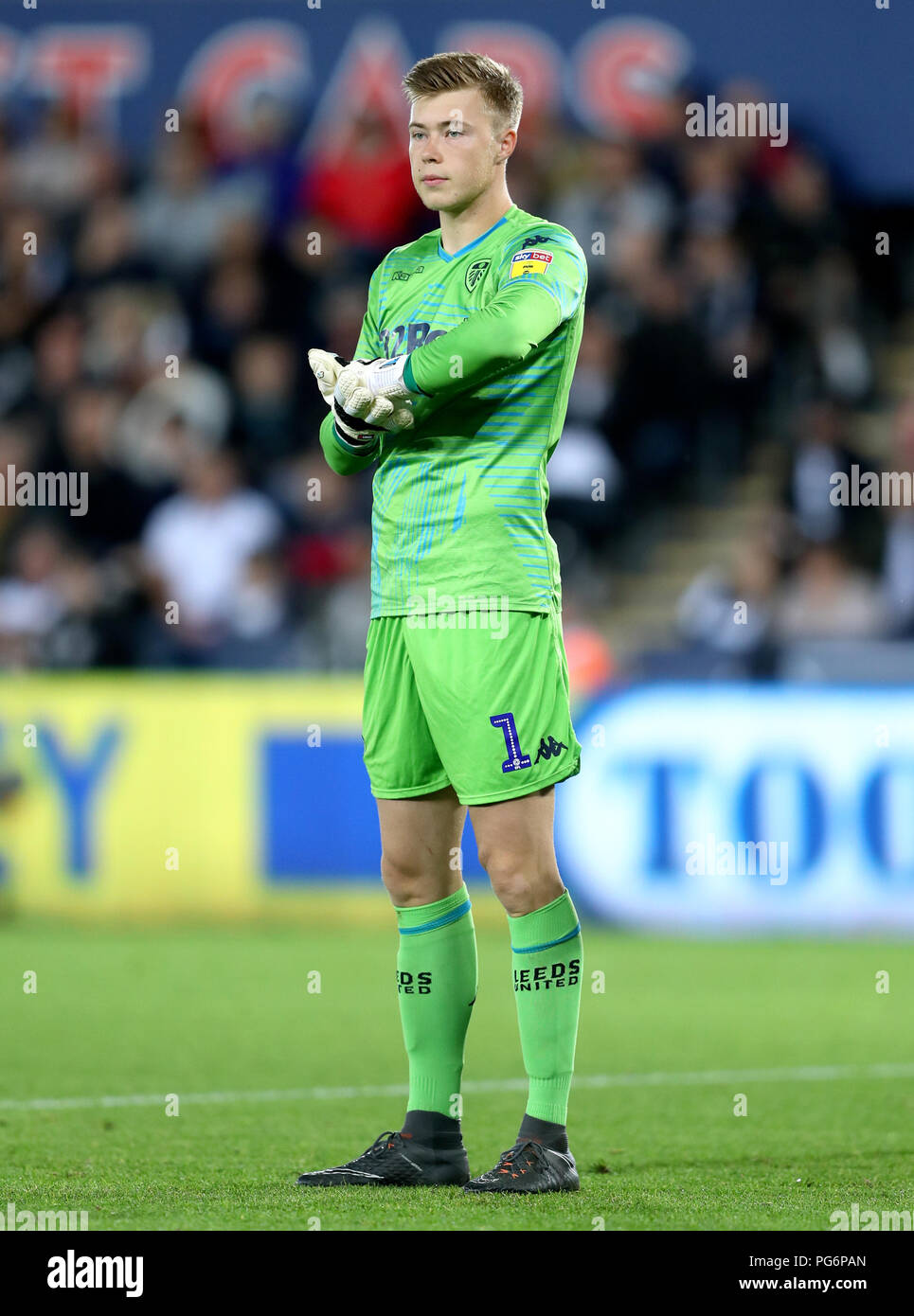 Leeds United's Goalkeeper Bailey Peacock-Farrell during the Sky Bet ...