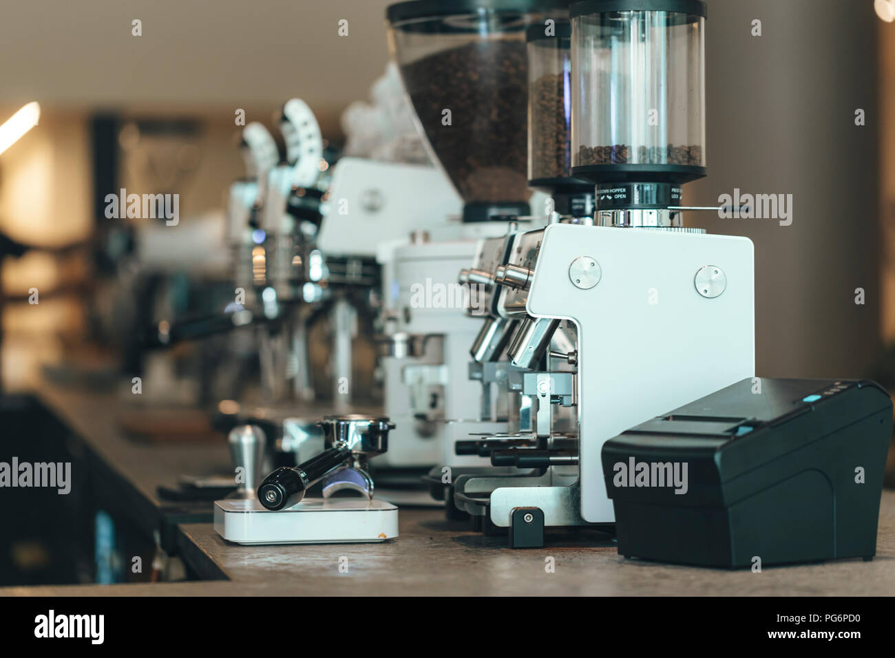 Espresso machine bar technology hi-res stock photography and images - Alamy