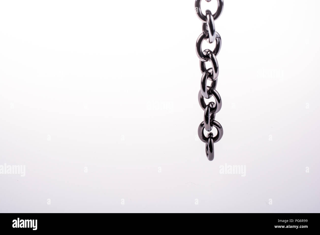 metal chain on white background Stock Photo - Alamy