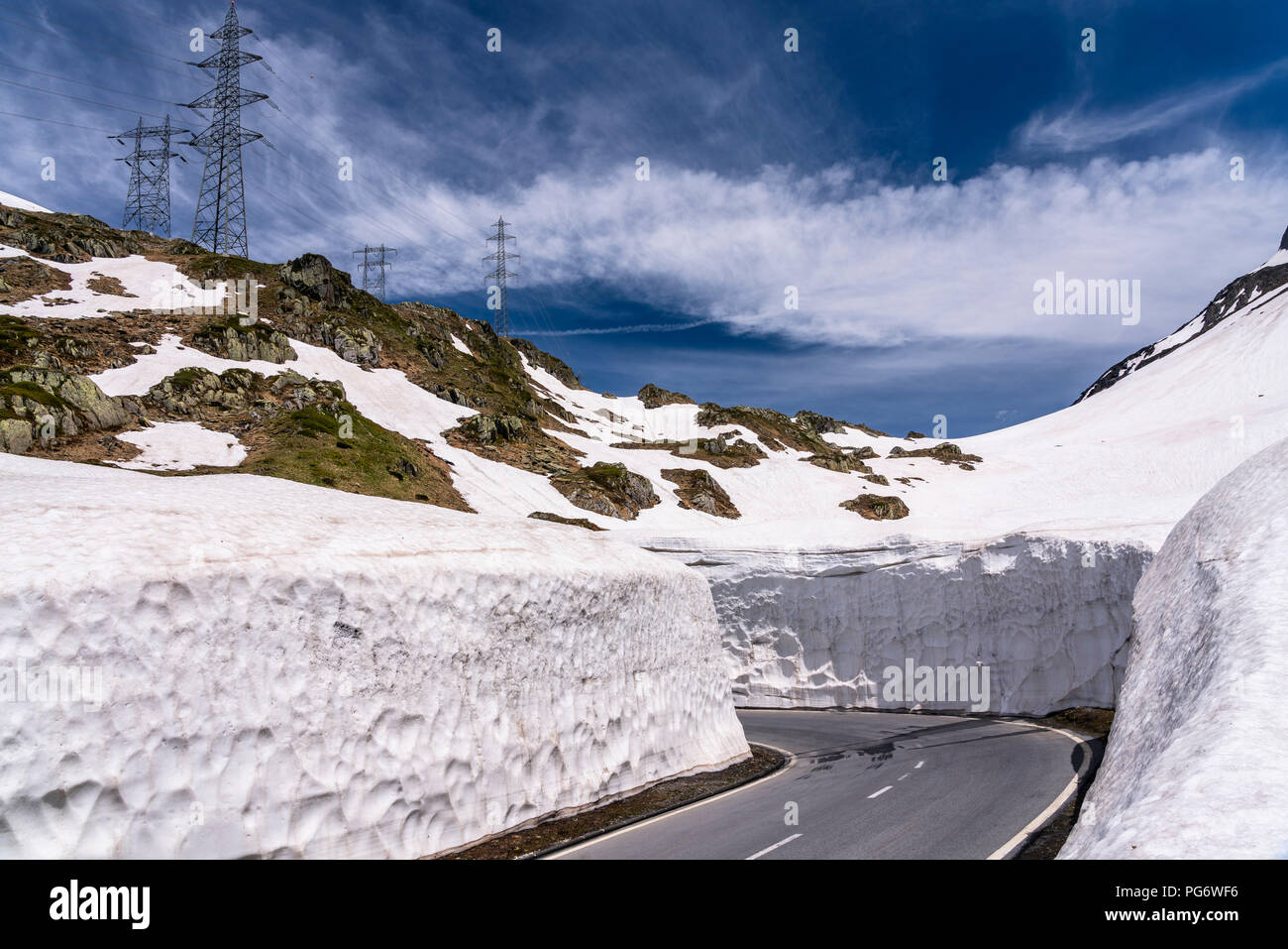 Switzerland, Valais, Nufenen Pass Stock Photo - Alamy