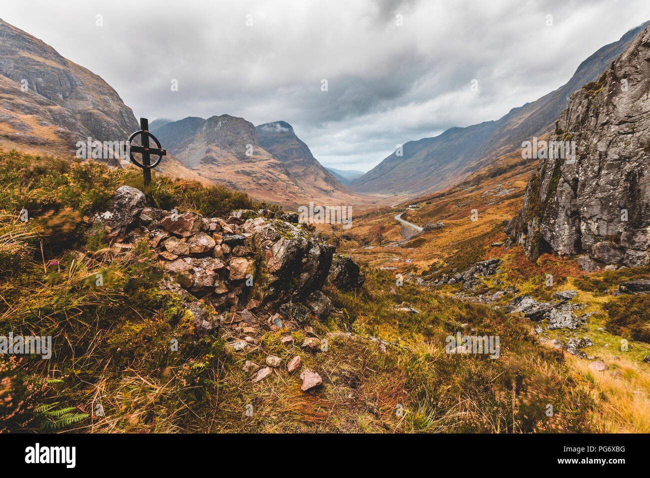 Ralston cairn point near glencoe valley three sisters hi-res stock ...