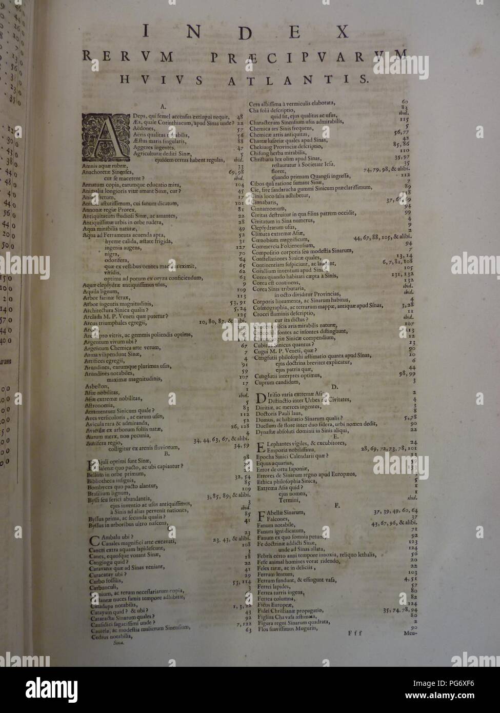 Atlas index hi-res stock photography and images - Alamy