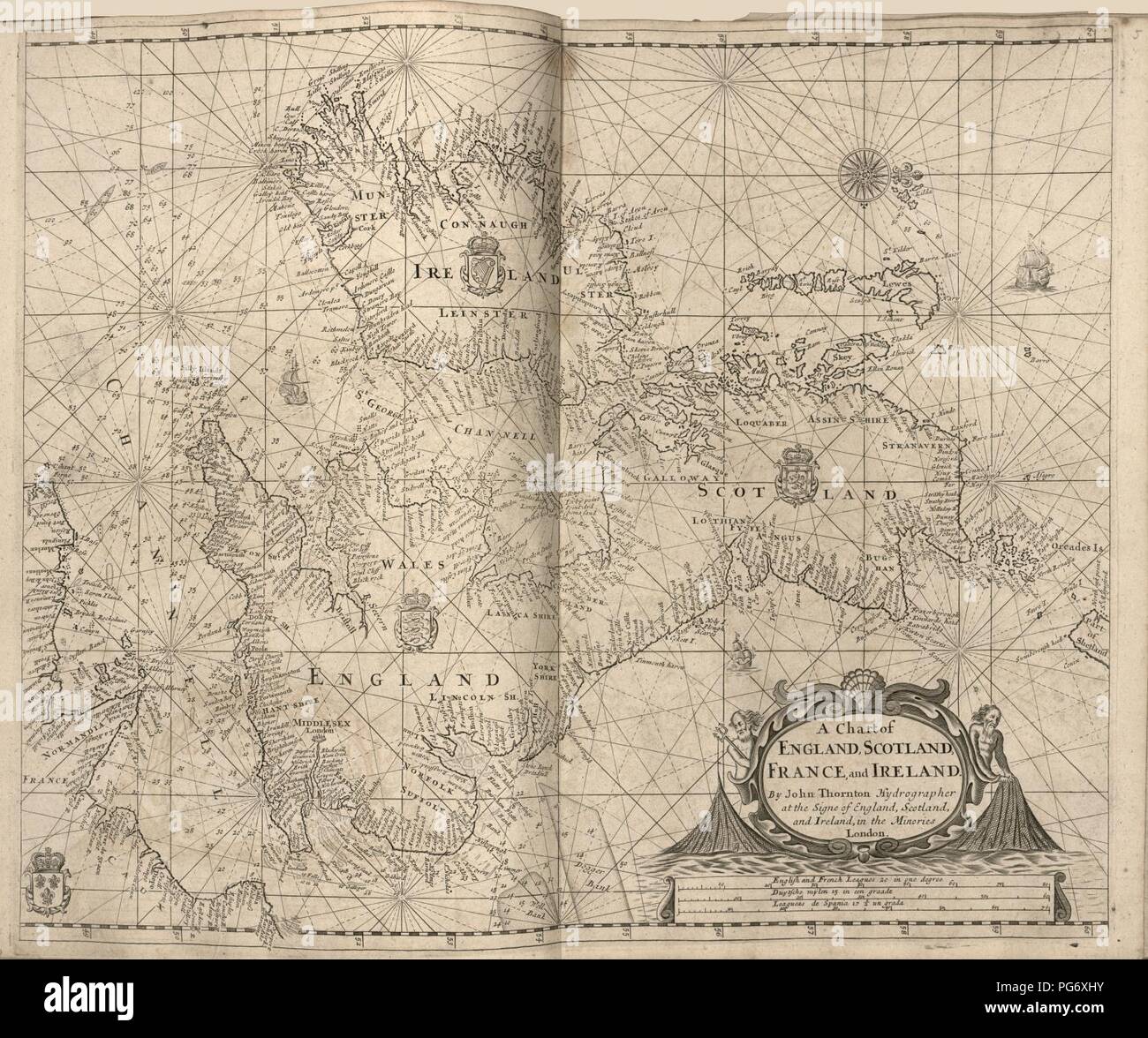 Historical sea charts hi-res stock photography and images - Alamy