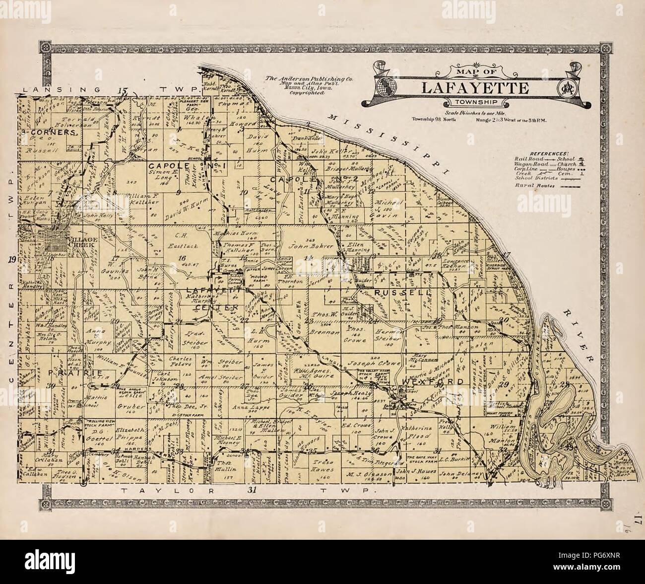 Atlas of Allamakee County, Iowa - containing maps of townships of the ...