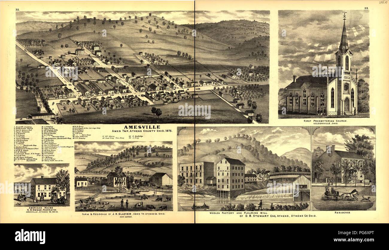 Atlas of Athens county, Ohio, to which is added a township map of the ...