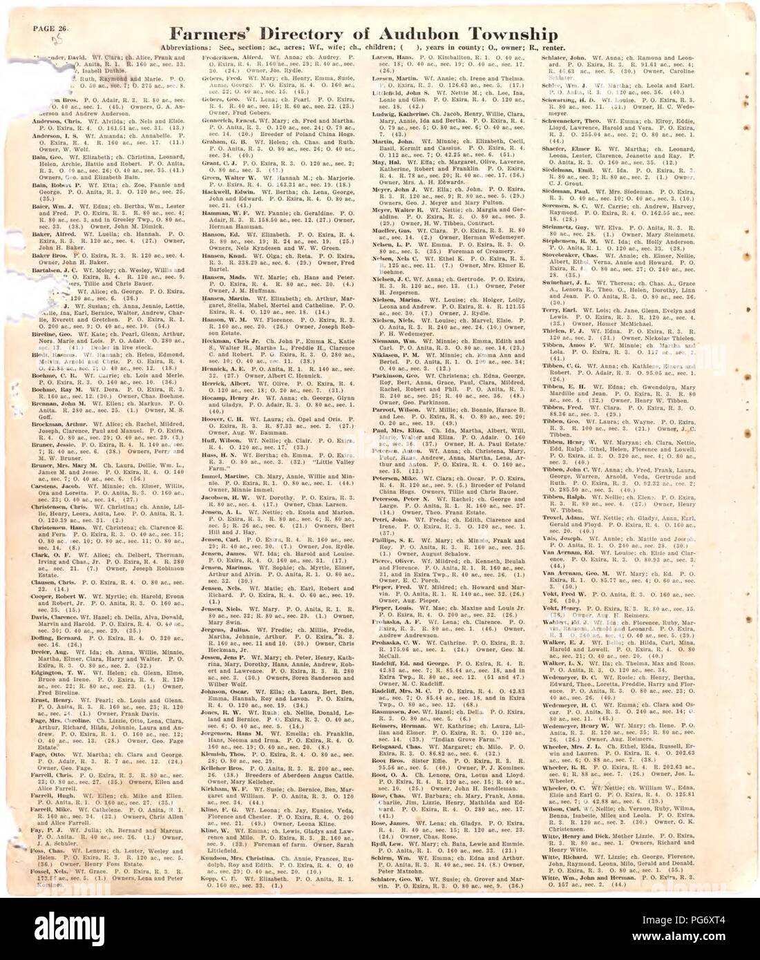 Atlas of Audubon County, Iowa - containing maps of townships of the ...