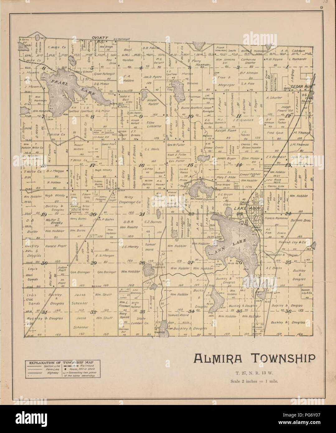 Atlas of Benzie County, Michigan - with maps of Michigan, United States ...