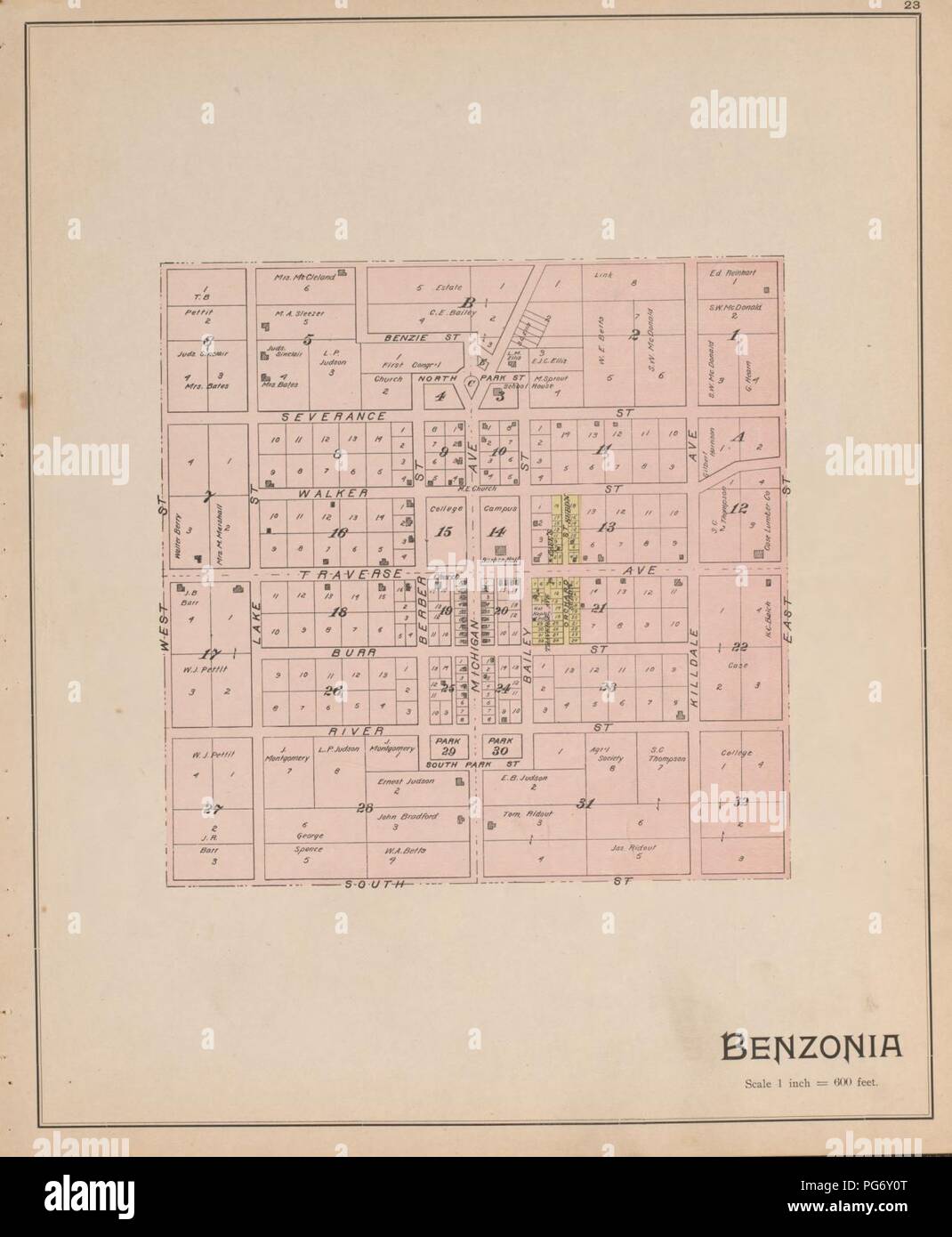 Atlas of Benzie County, Michigan - with maps of Michigan, United States ...