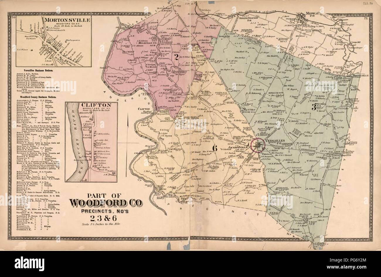 Atlas of Bourbon, Clark, Fayette, Jessamine and Woodford Counties, Ky ...