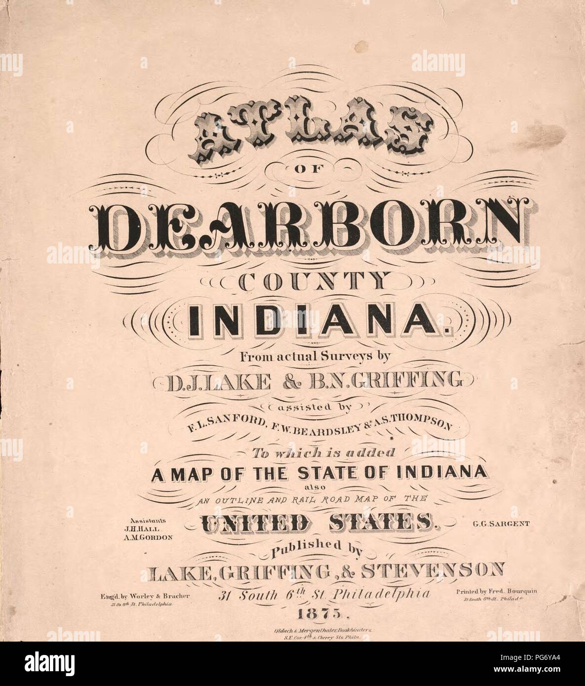Atlas of Dearborn County, Indiana - to which is added a map of the ...