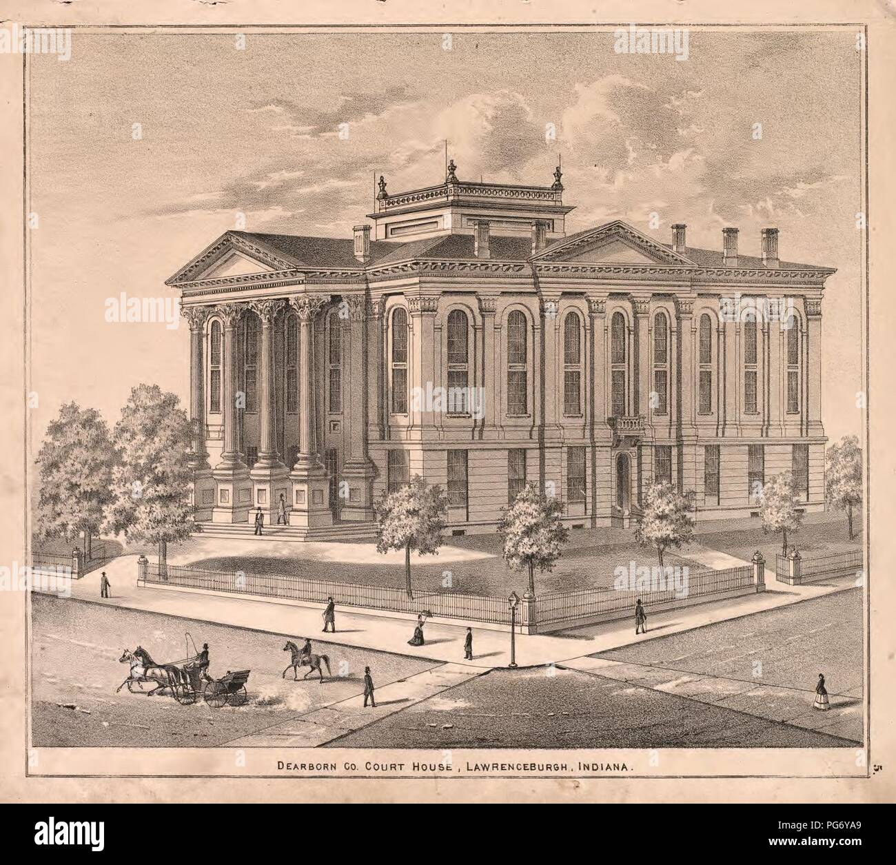 Atlas of Dearborn County, Indiana - to which is added a map of the ...