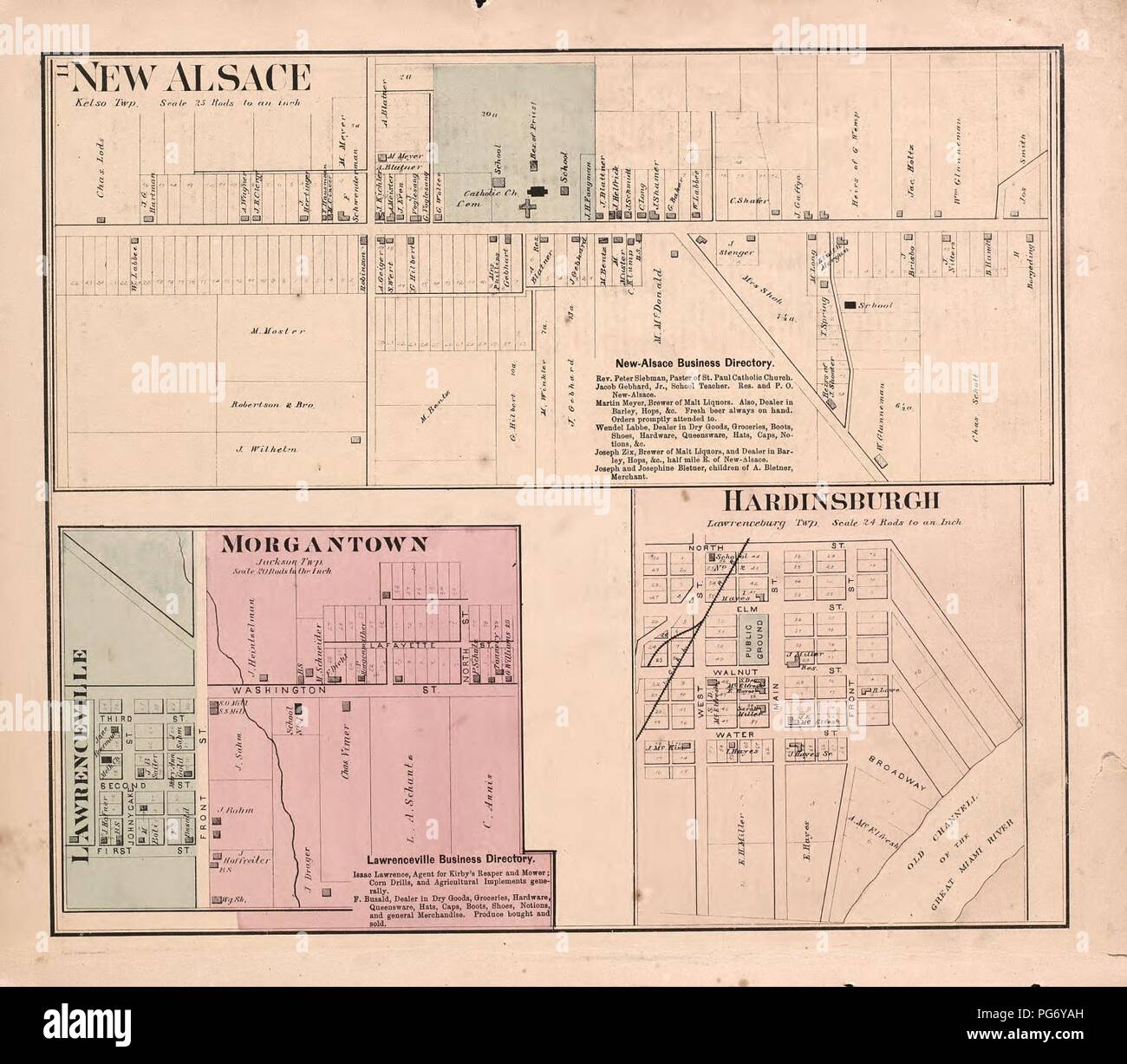 Atlas of Dearborn County, Indiana - to which is added a map of the ...